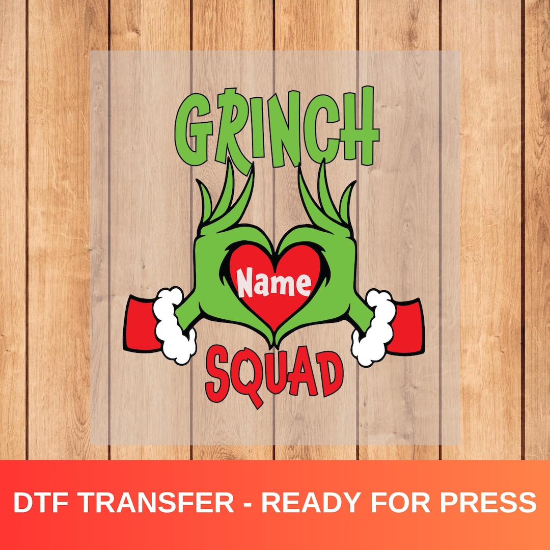 Custom Grinch Family DTF Transfer,ready to Press, Family Matching Designs,christmas Iron-on ...