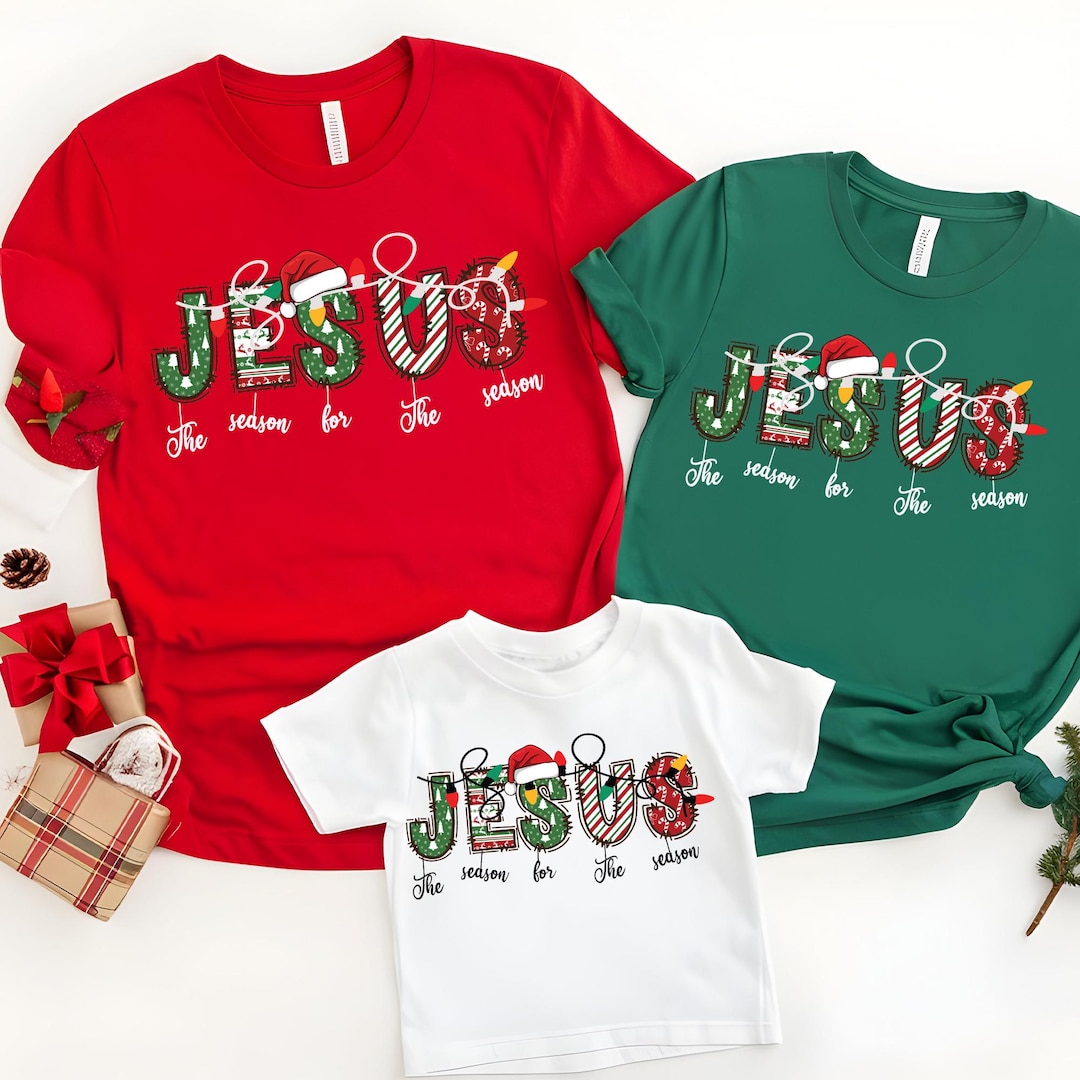 Christian Christmas Tshirt,jesus is the Reason Shirt ,2024 Christmas ...