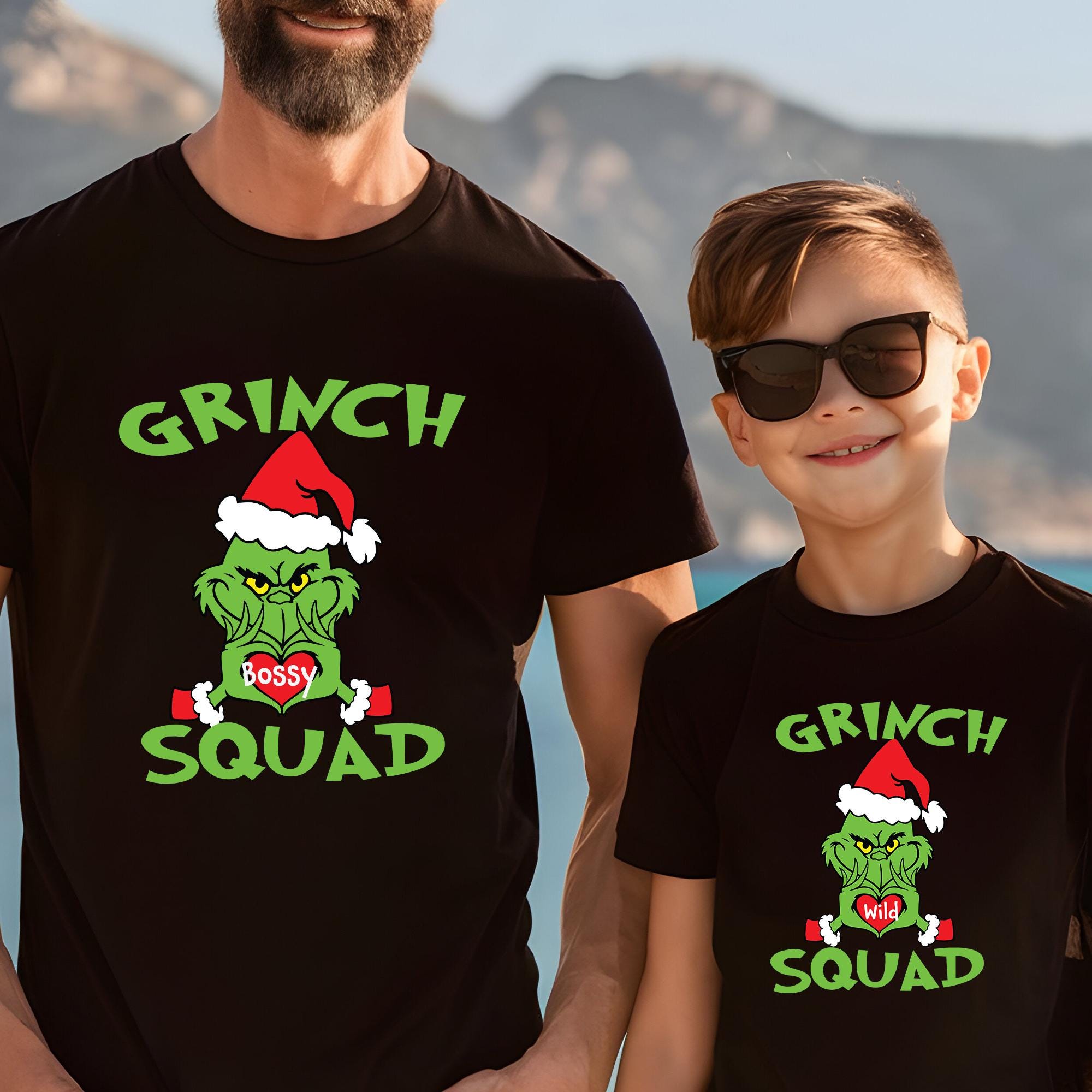 Custom Grinch Family Matching Tshirt, Grinch Family Shirt ...