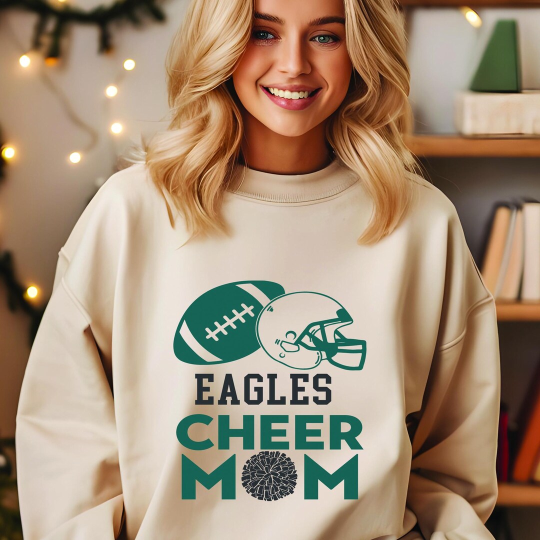 Eagles Cheer Mom Football Shirt, Eagle Sport Mom Shirt, Cheer Mom Tee ...