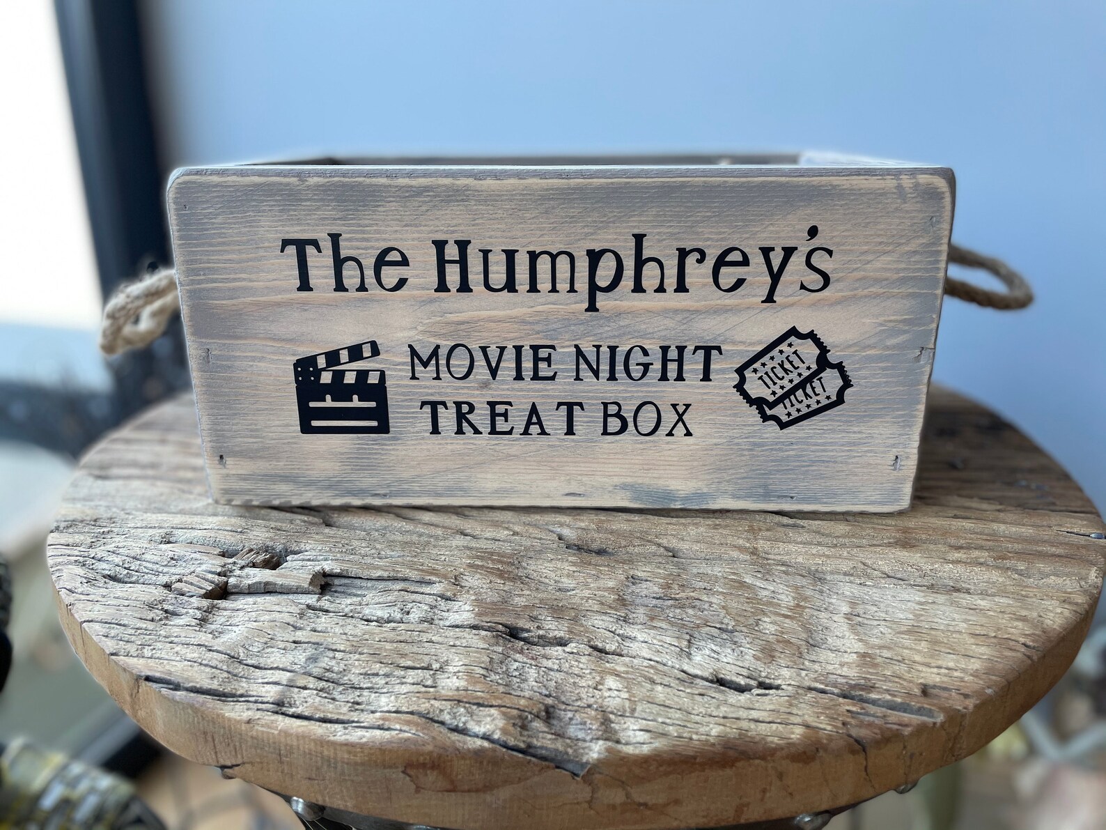Personalised Movie Night Wood Treat Box Custom Film Night - Etsy UK