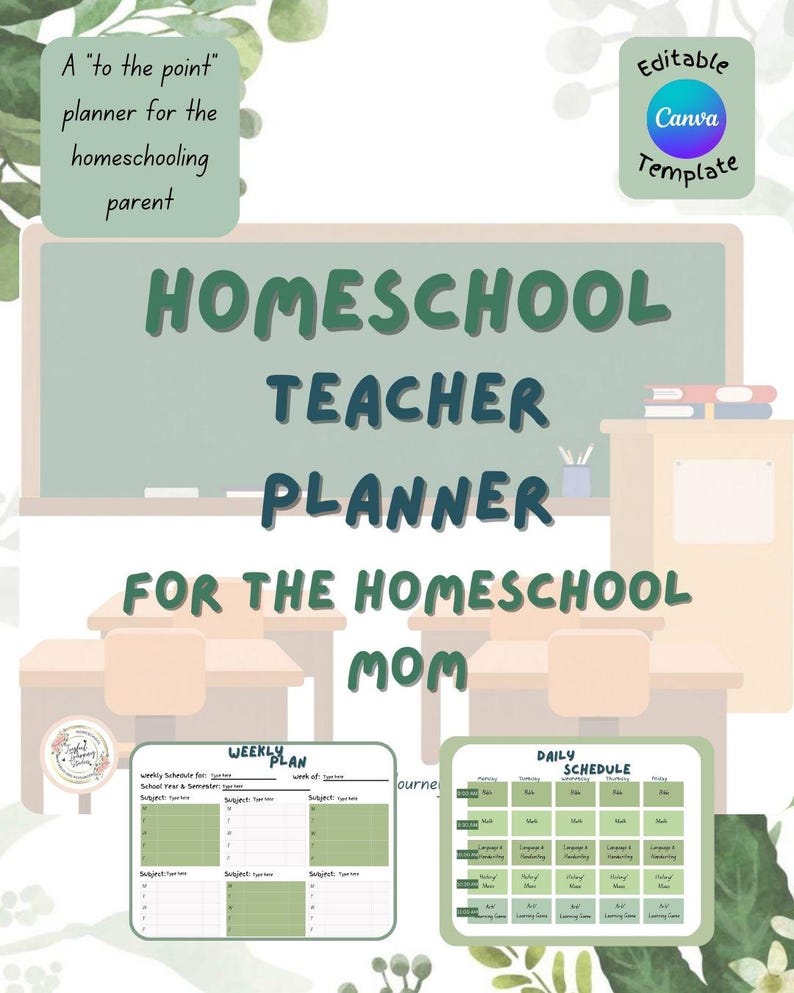 Homeschool Planner and Organizer | Curriculum Tracker, Lesson Plans ...