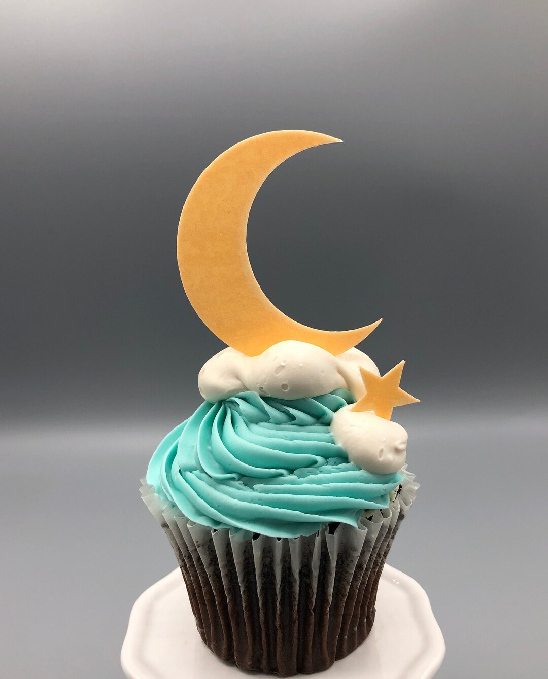 Buy Edible Wafer Paper Moon and Stars for Cake or Cupcakes Pre Cut ...