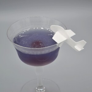 Edible 3D Airplane Cocktail Garnish Set of 14 Really Cute for Aviation ...