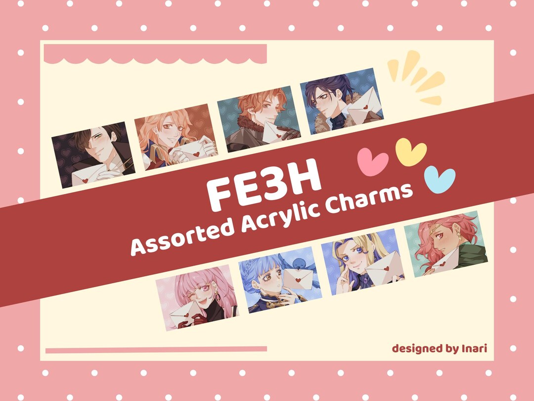 FE3H - Assorted Acrylic Charms - Etsy