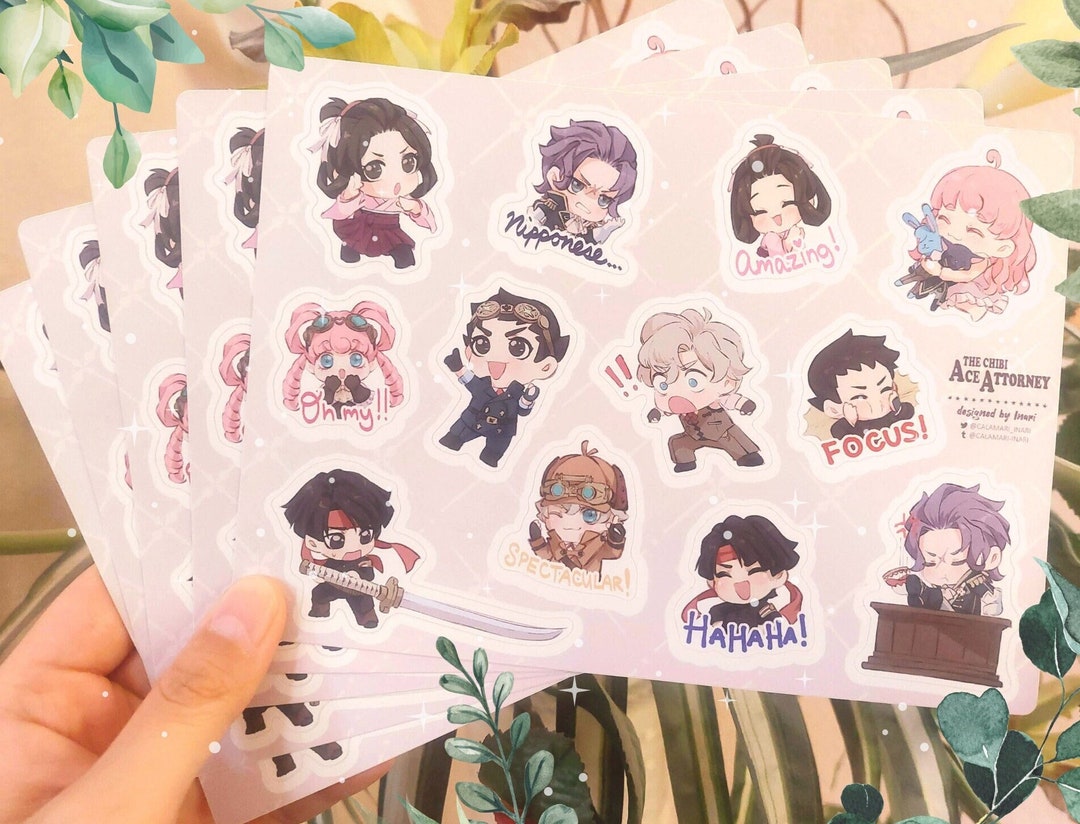 The Great Ace Attorney - Assorted Chibi Character Sticker Sheet - Etsy