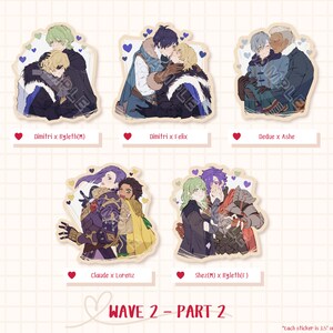 FE3H - Pairing Stickers: Find Your Ship! - Etsy
