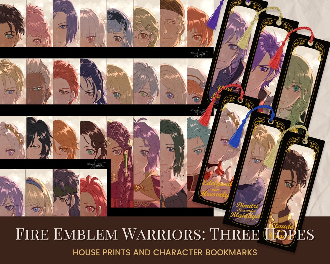 RETIRING - FE3H/FEW3H - Postcard Prints and Character Bookmarks ...