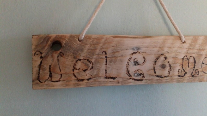 Rustic Wooden Welcome Sign - Etsy