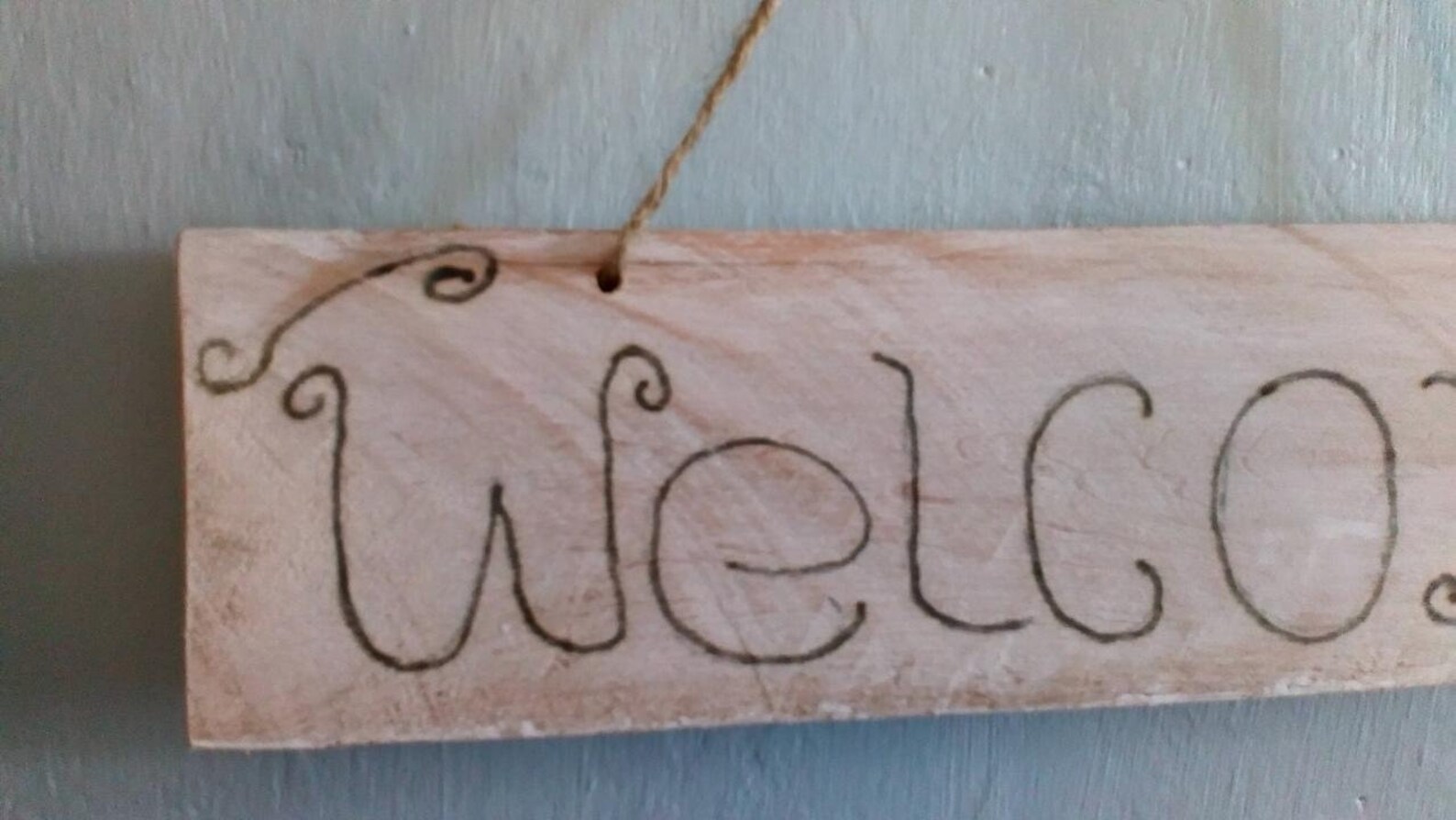 Rustic Wooden Welcome Sign | Etsy