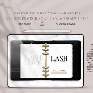 Easy Client Records Book | Appointment Planner | Lash Tech Planner ...