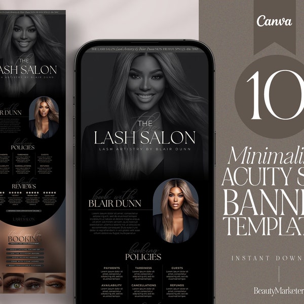 Hair Booking Site Template - Etsy