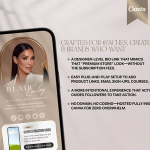 Canva Link in Bio Template: Medspa, Esthetician, Lash (digital Download ...