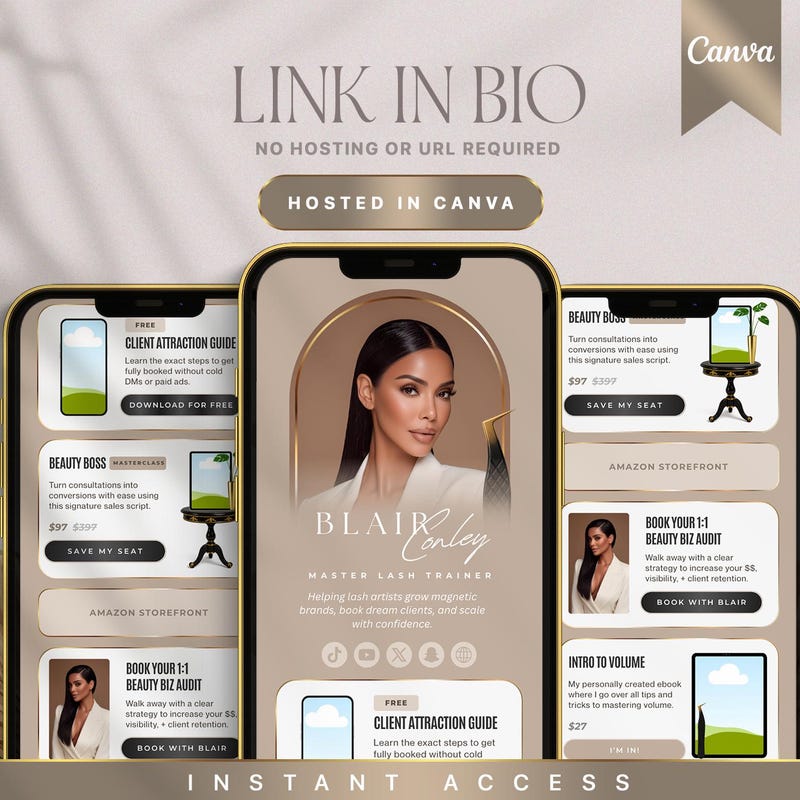 Link in Bio for Lashes - Etsy