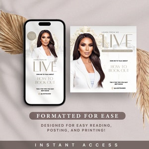 Social Media Flyer, Instagram Live Flyer, Live Promotion Flyer, Canva ...