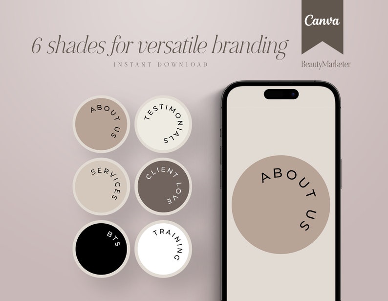DIY Editable Instagram Highlight Covers for Beauty, Lash Artists, Hair ...