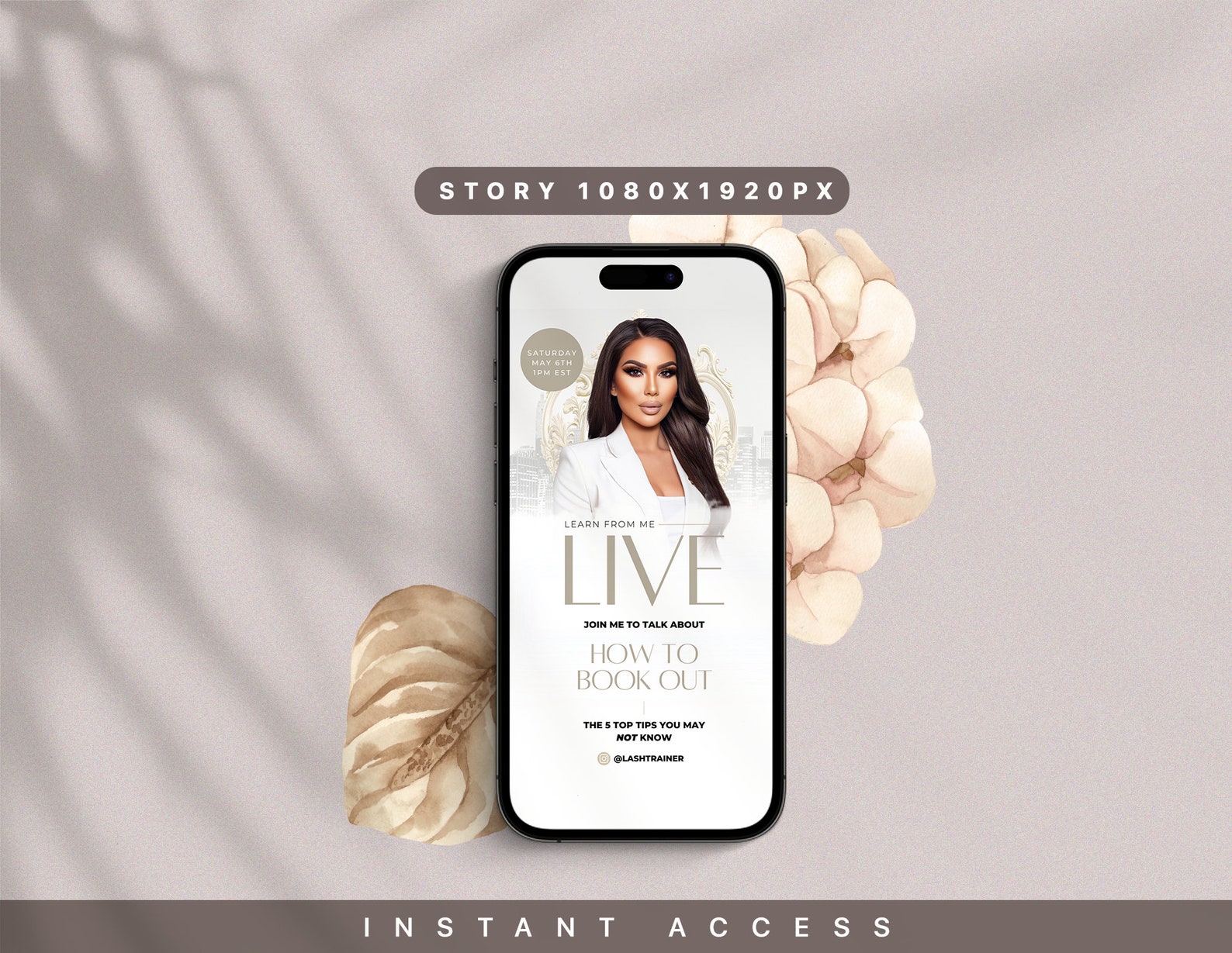 Social Media Flyer Instagram Live Flyer Live Promotion - Etsy