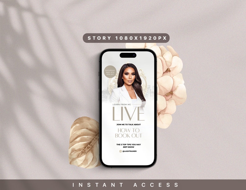 Social Media Flyer Instagram Live Flyer Live Promotion - Etsy