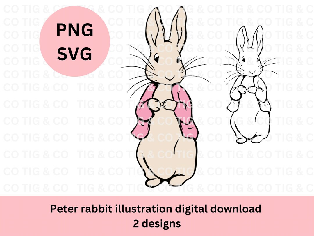 Classic Flopsy Rabbit Svg Easter Peter Rabbit Baby Shower - Etsy