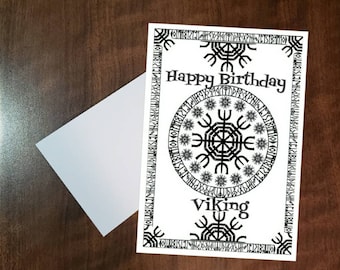 Viking Birthday Card - Etsy Australia