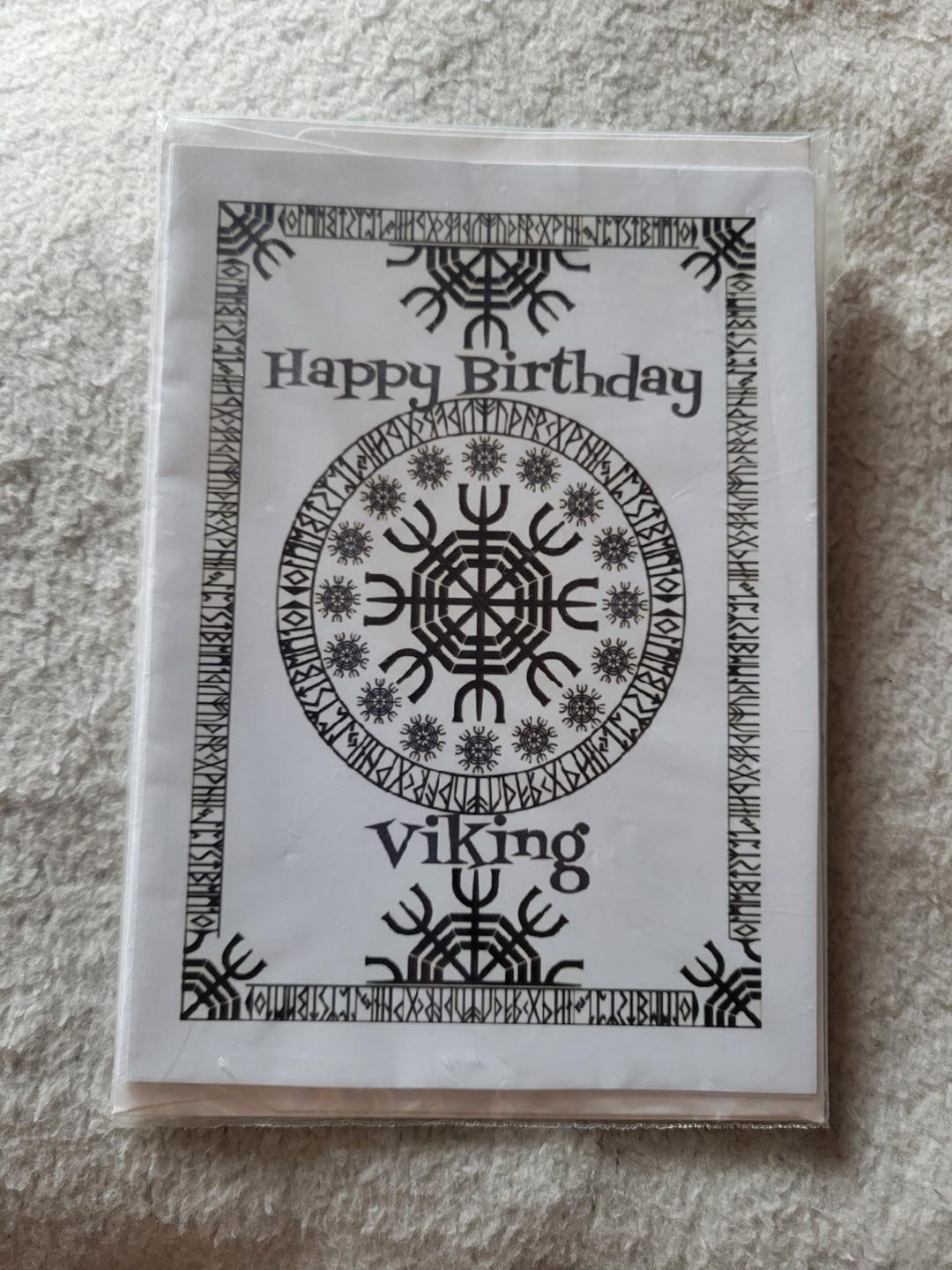 Norse Viking Custom Greeting Card , Birthday , Father's Day , Wedding ...
