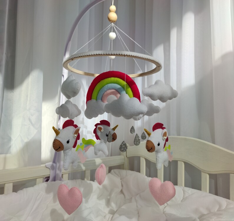 Unicorn Baby mobile Nursery mobile Baby mobile girl Nursery | Etsy