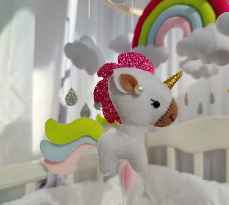 Unicorn Baby mobile Nursery mobile Baby mobile girl Nursery | Etsy