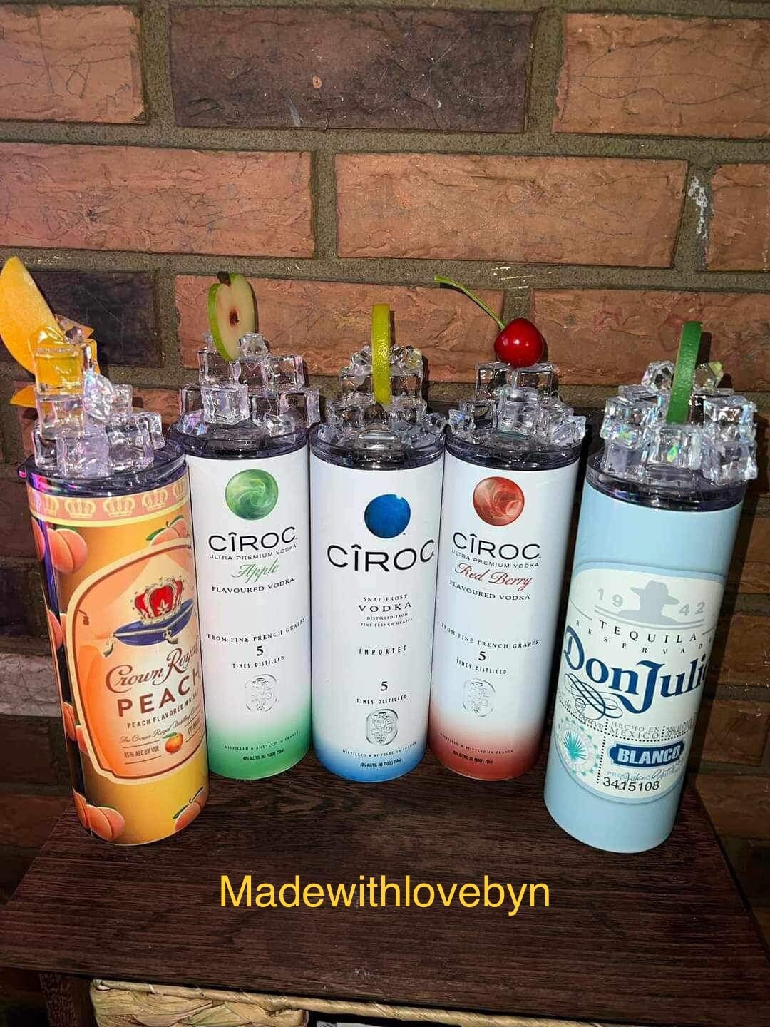 Custom Faux Ice/fruit Topper Alcohol 20 Oztumblers - Etsy