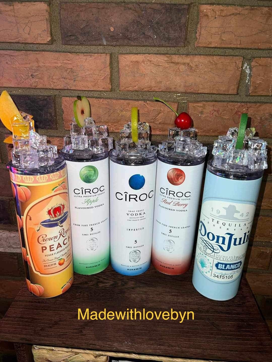 Custom Faux Ice/fruit Topper Alcohol 20 Oztumblers - Etsy