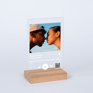 Custom Acrylic Music Glass | Custom Song Plaque | Custom Album Cover ...