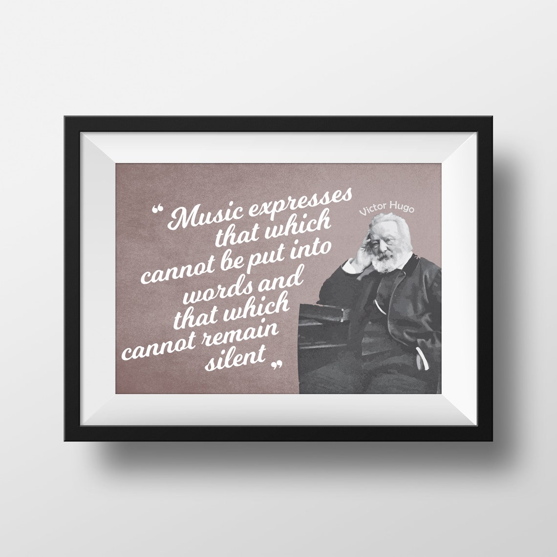 Poster Design Victor Hugo Father's Day Printable Gift - Etsy