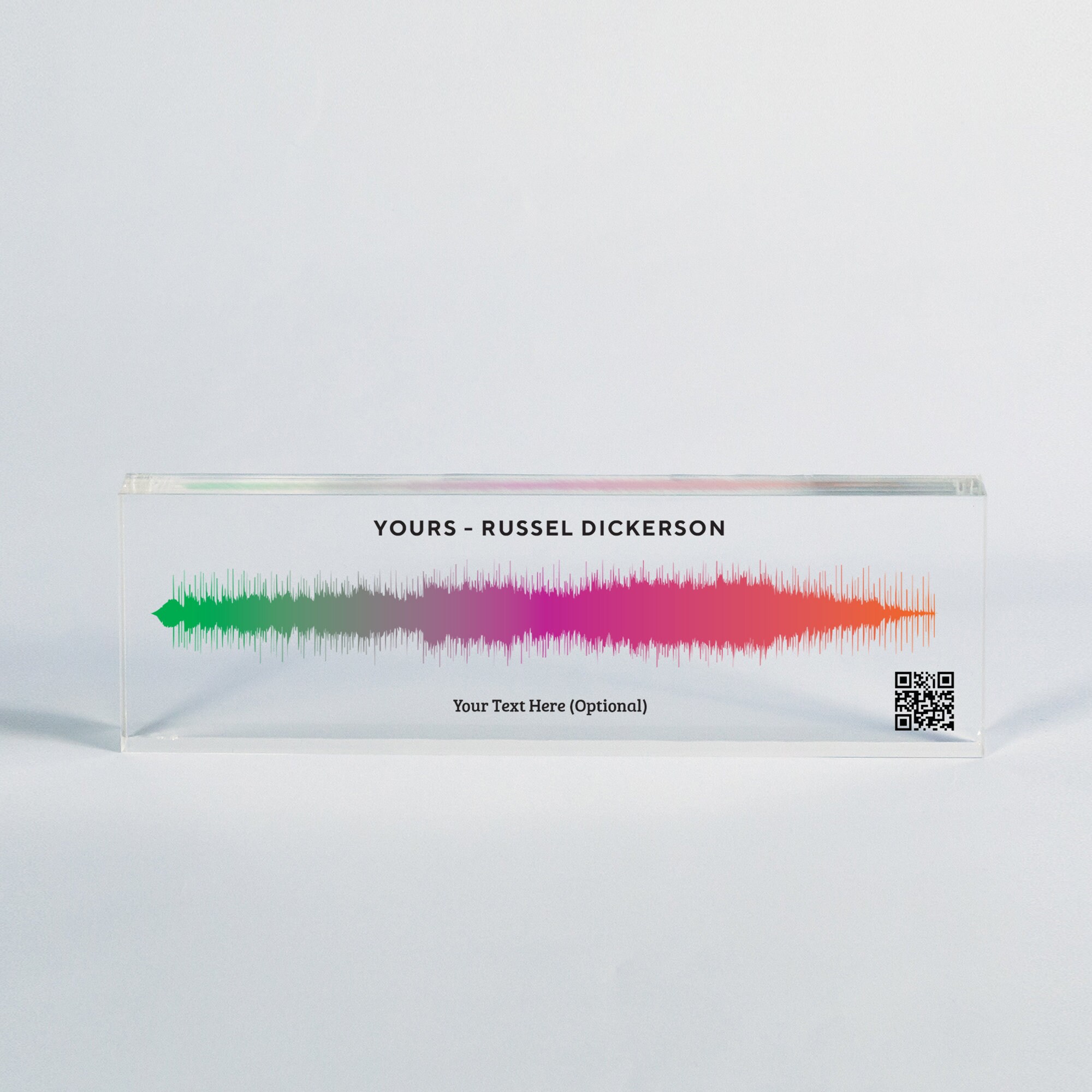 Custom Sound Wave, QR Code, Personalized Sound Wave Art, Gift for Him ...