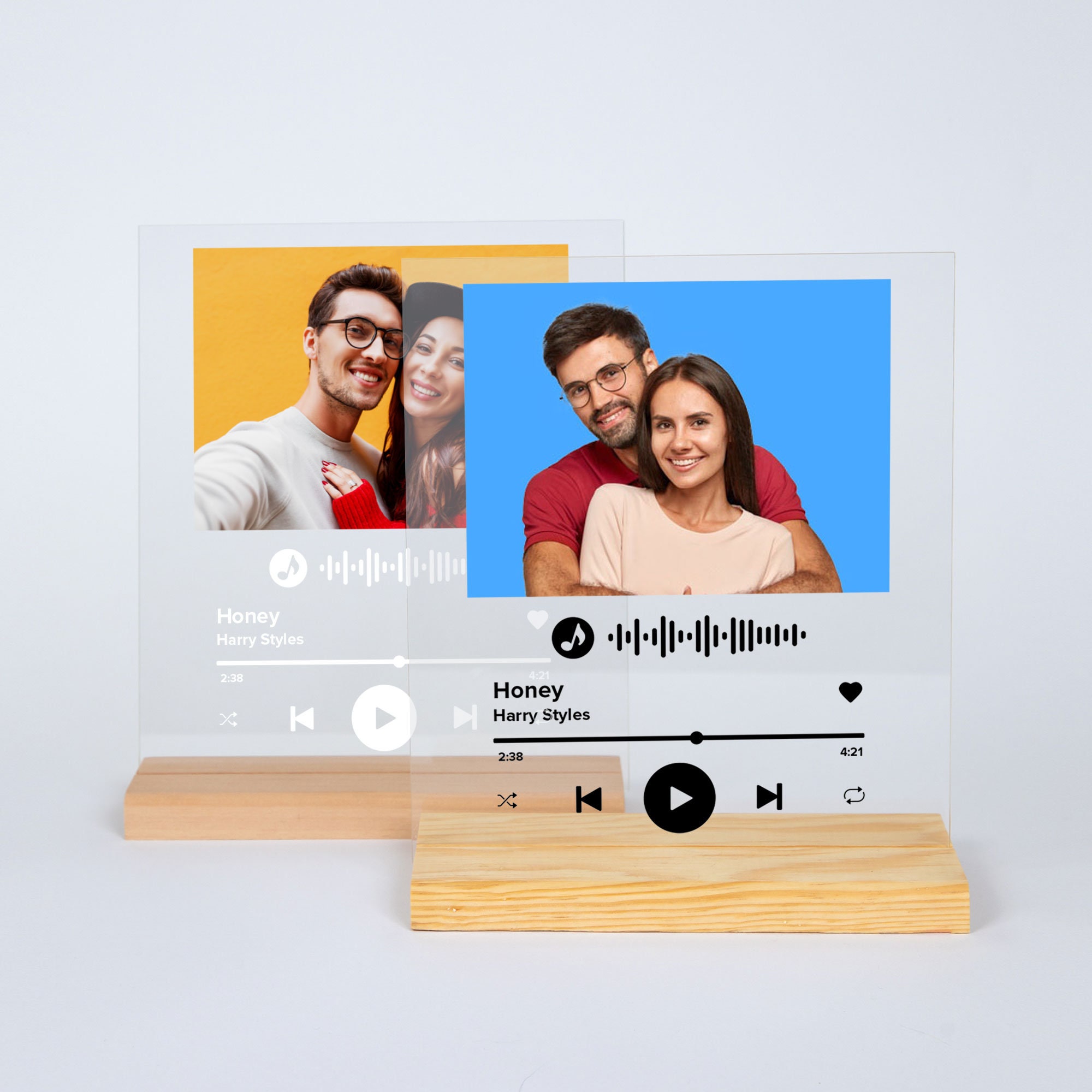 Personalized Acrylic Song Display Plaque With Stand, Custom Album Cover ...