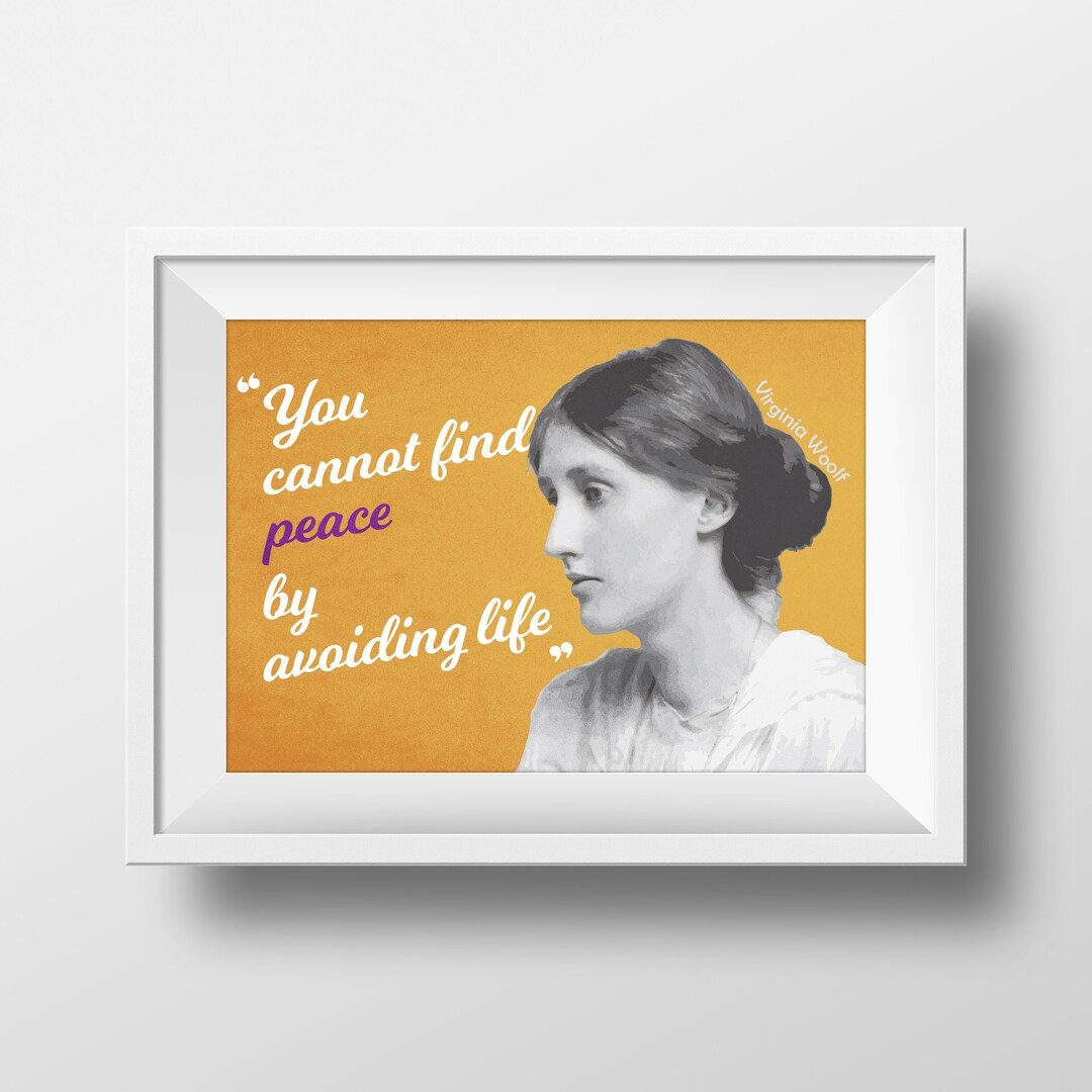 Poster Virginia Woolf Quotes With Four Different Color Option Print ...