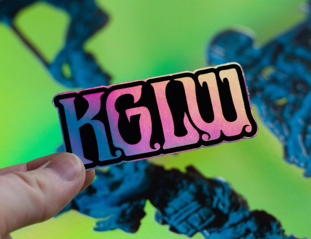 KGLW Holographic Logo - King Gizzard Sticker - Etsy