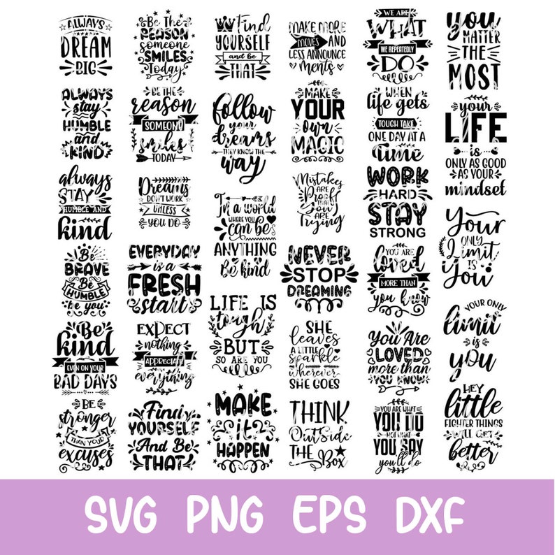 Motivational Svg Positive Svg Inspirational Svg Life Quotes - Etsy