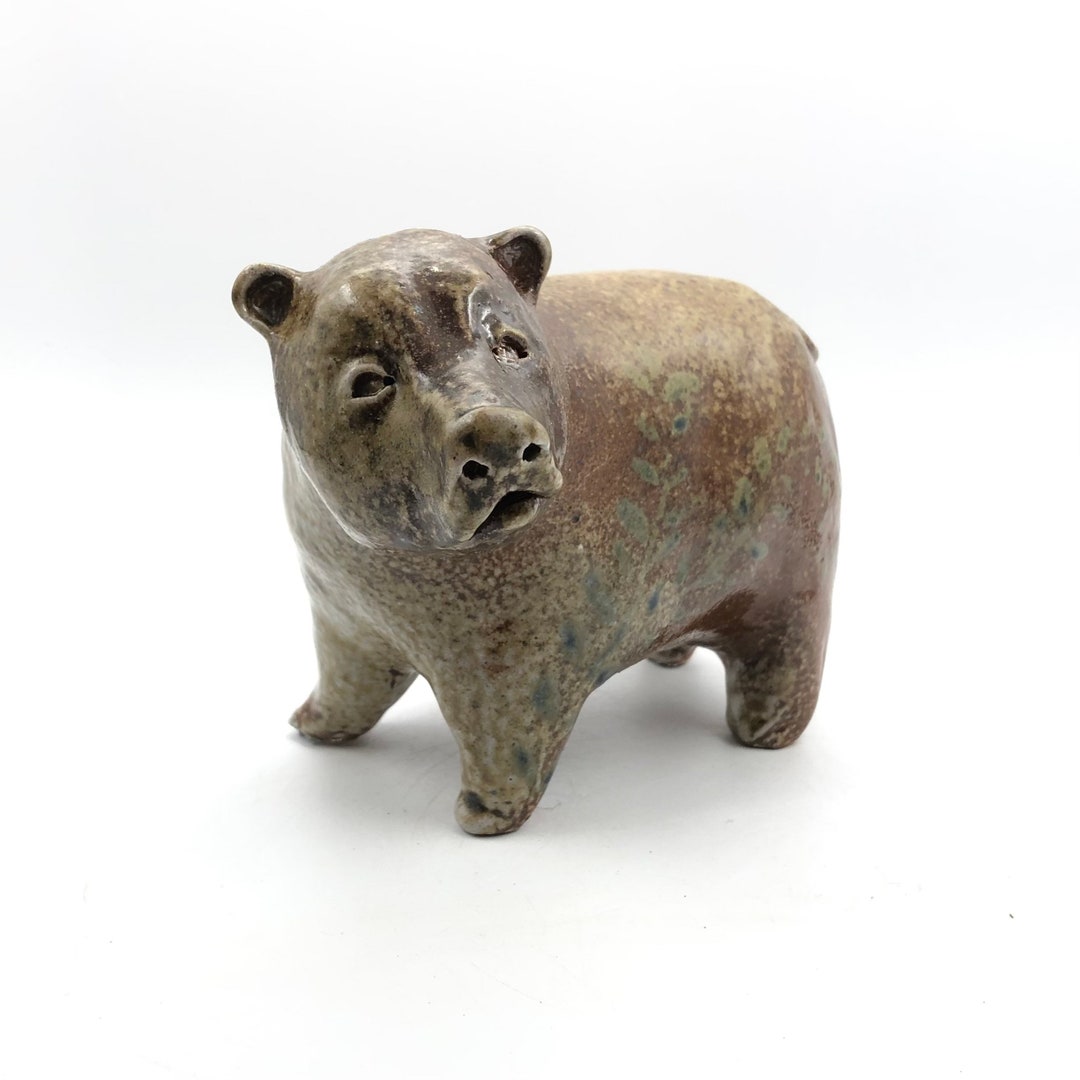 Ceramic Bear Sculpture - Etsy