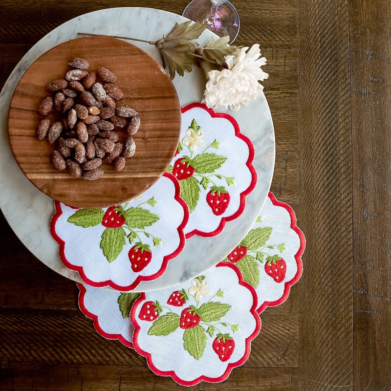 Strawberry Napkin - Etsy