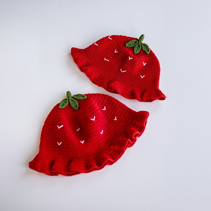 Strawberry Hat - Etsy