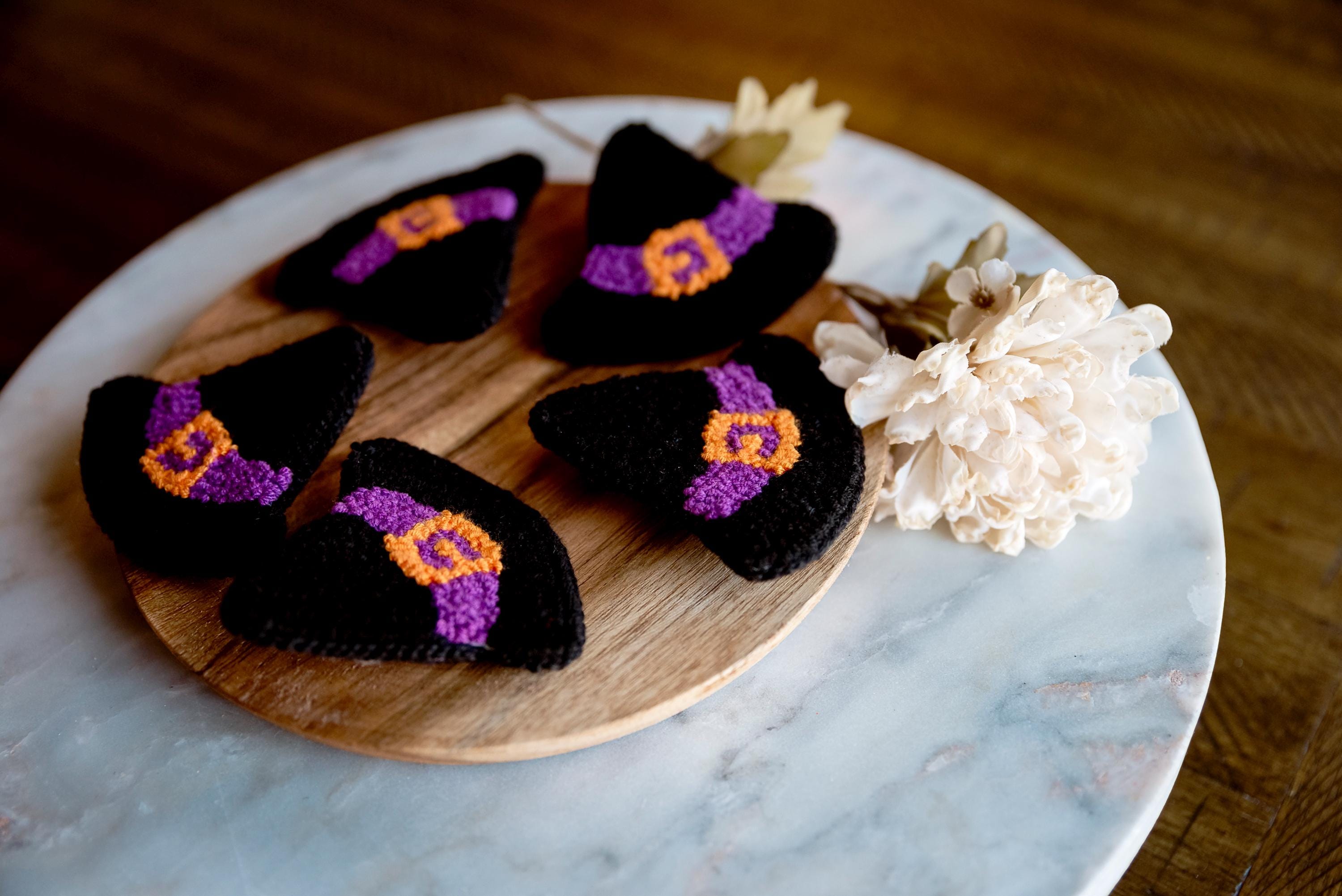 Halloween Pin Witch Hat Pin Witch Hat Brooch Pin Punch Needle Pin ...