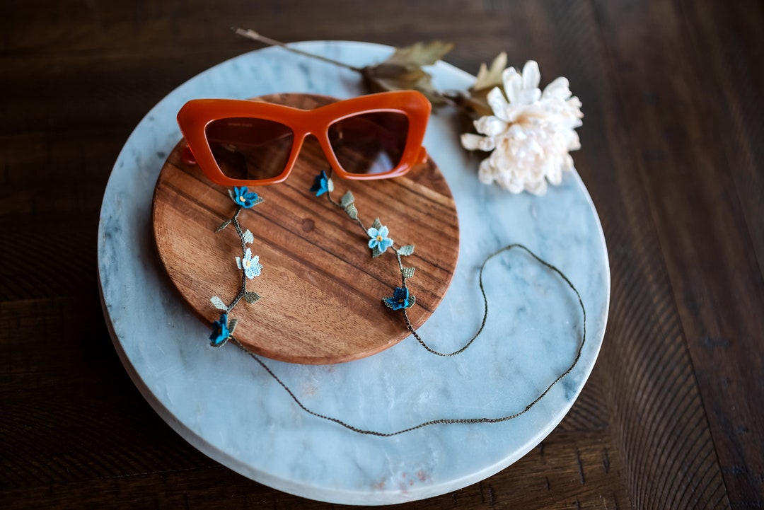 Floral Eyeglass Chain Flower Eyeglass Lanyard Sunglasses Chain ...