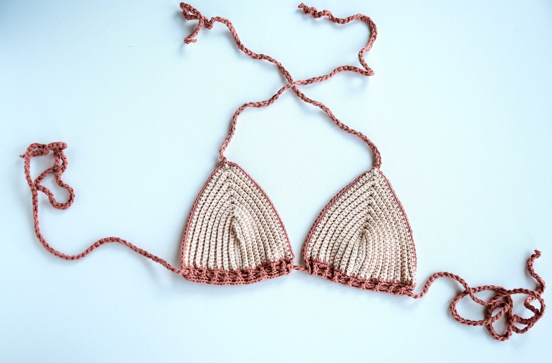 Bikini Top Boho Bikini Top Crochet Bikini Top Bohemian Knit Bra ...