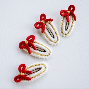 Christmas Hair Clip Santa Hair Clip Christmas Tree Hair Snap Christmas ...