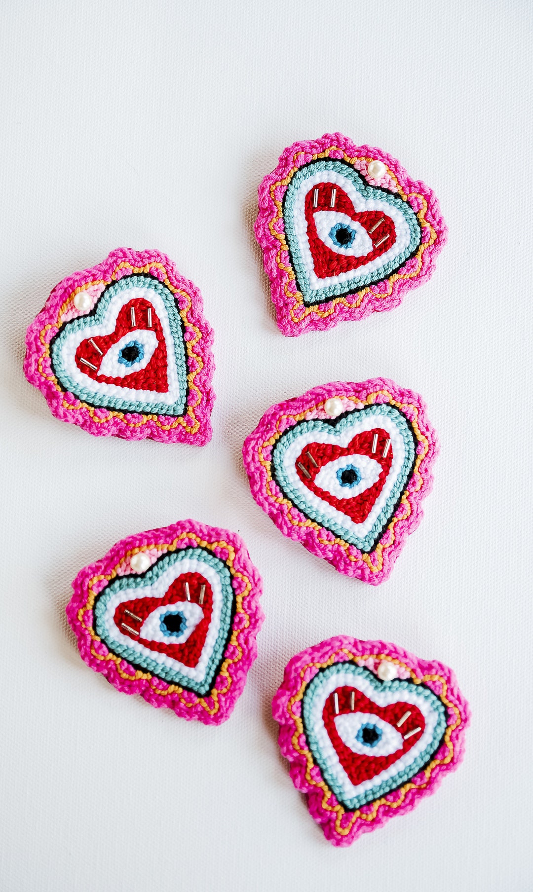 Heart Pin Heart Brooch Pin Love Pin Valentine Day Pin Mothers Day Pin ...