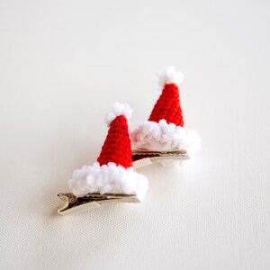 Christmas Hair Clip Christmas Mitten Hair Clip Santa Hat Hair Clip ...