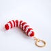 Christmas Keychain Candy Cane Keychain Kawai Candy Cane Zipper Pull ...