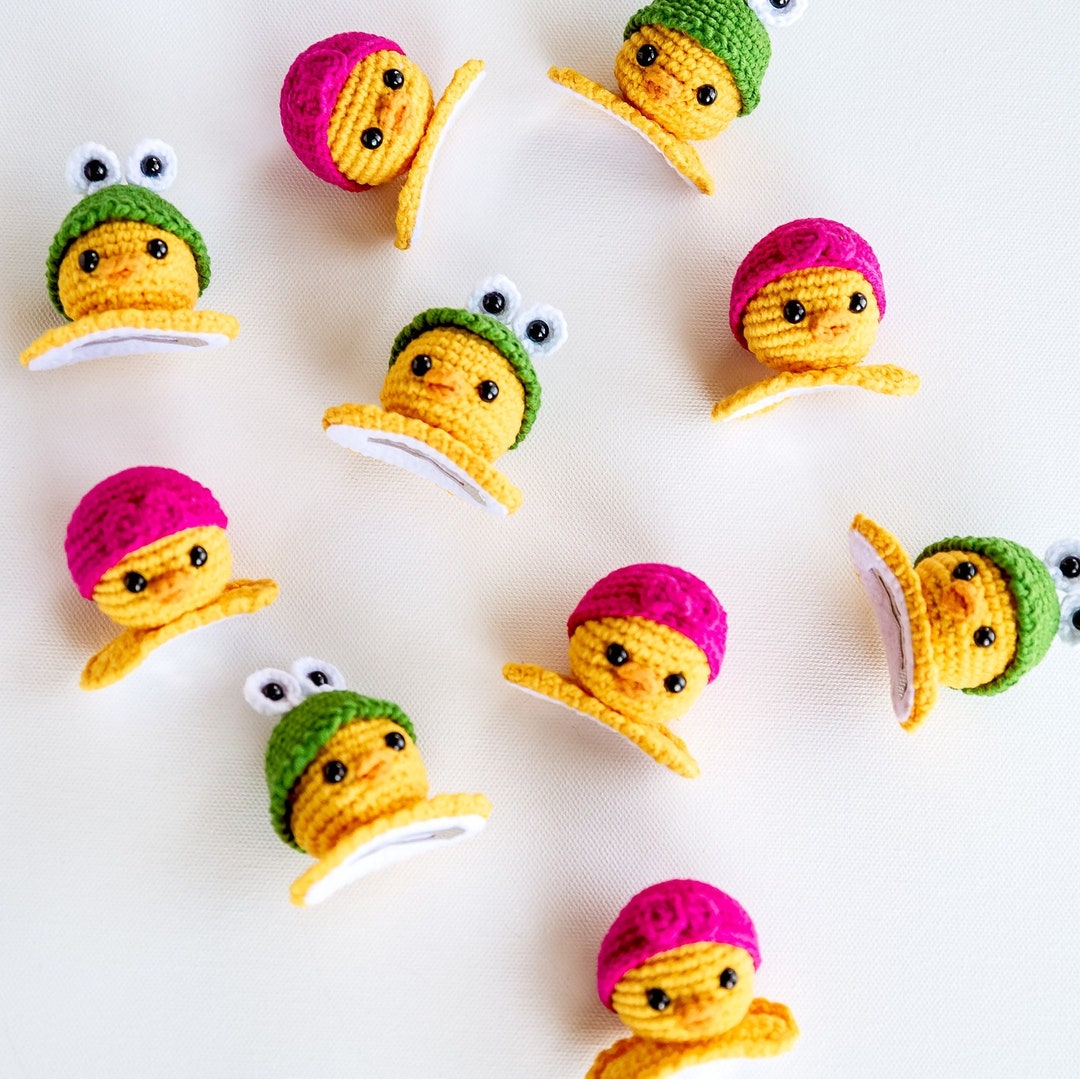 Duck Hair Clip Duck Hair Snap Kawai Duck Hair Clip 3D Little Duck Hair ...