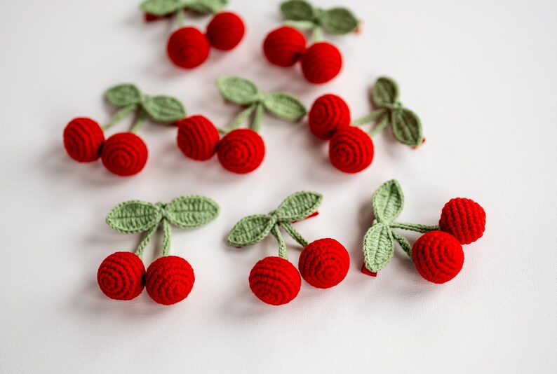 Cherry Hair Clip Very Cherry Hair Clip Cherry Hair Snap Cherry Hair ...