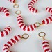 Christmas Keychain Candy Cane Keychain Kawai Candy Cane Zipper Pull ...