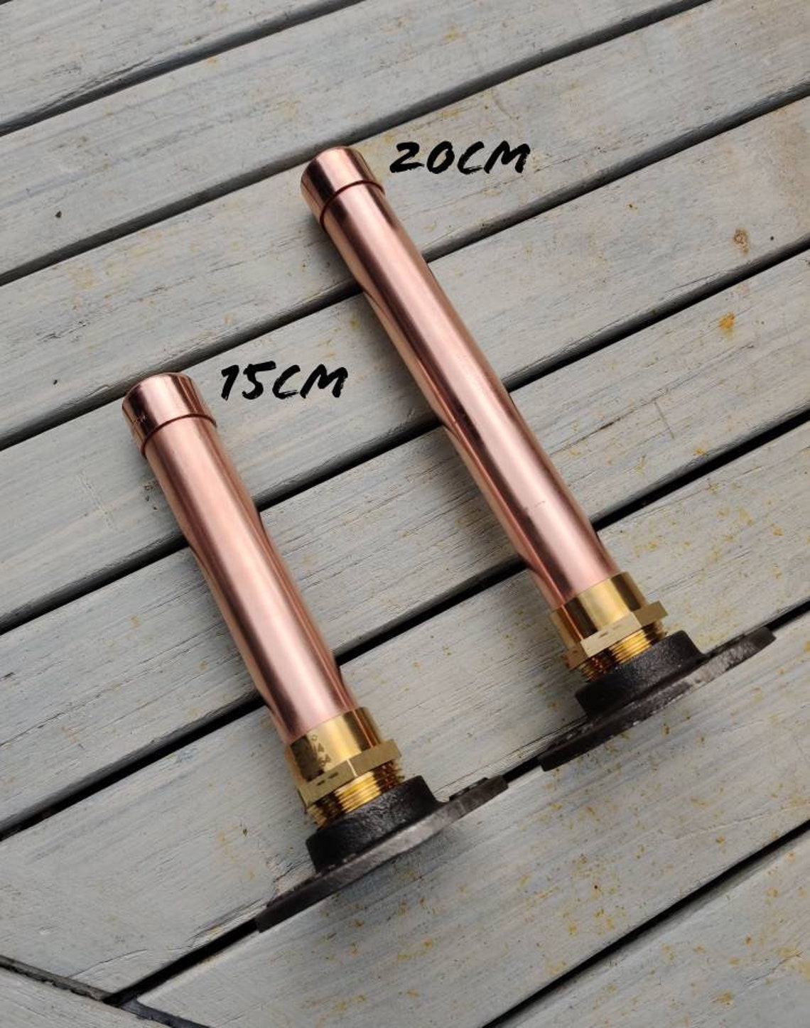 Industrial Designed Single Prong Copper Pipe Shelf Brackets | Etsy